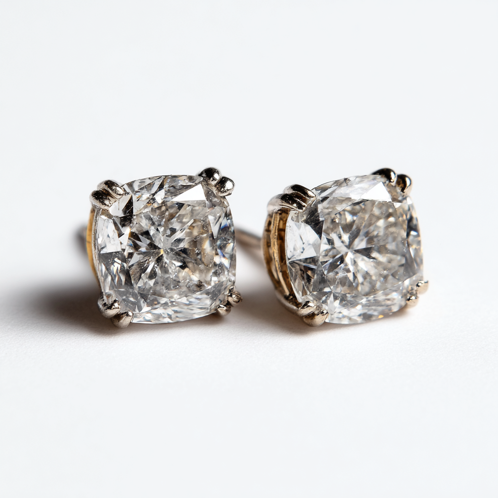 Dazzle This Christmas: Timeless Diamond Stud Earrings at Hal Davis Jewelers